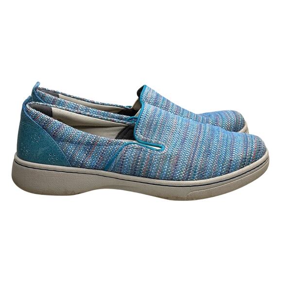Dansko | Shoes | Dansko Belle Blue Multicolor Woven Slip On Comfort ...